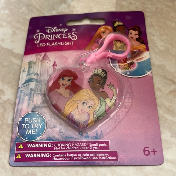 Disney | Other | Nwt Disney Princess Led Flashlight Keychain Clip Belle ...